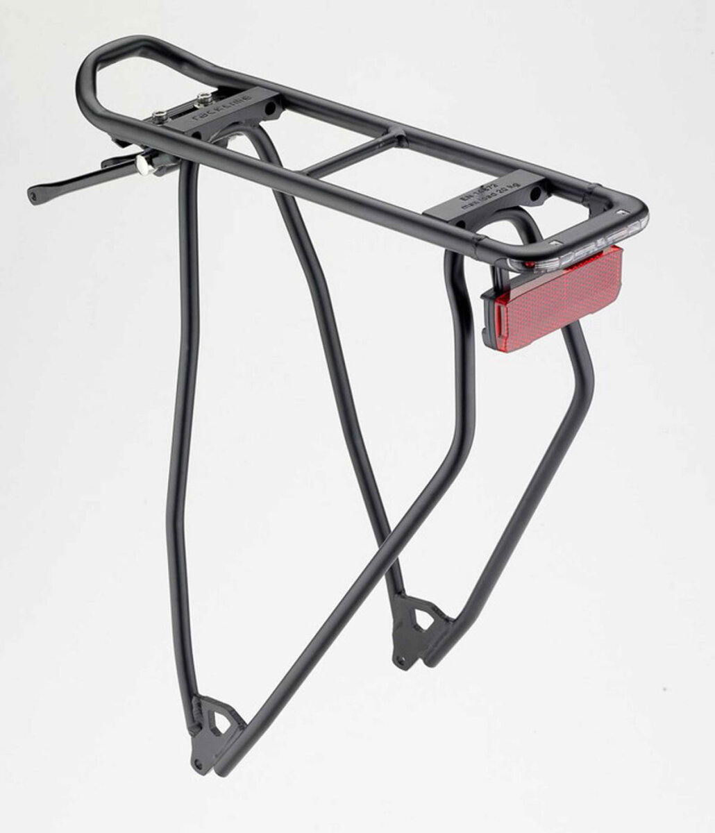 RACKTIME H.R.-Gepäckträger "I-Valo light" Alu, V-Streben, Hinterbaust