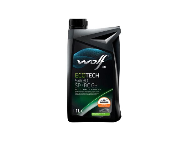 WOLF Motor”l "ECOTech SP/RC G6", SAE 5W-30, HC-Synthese, Freigabe - z