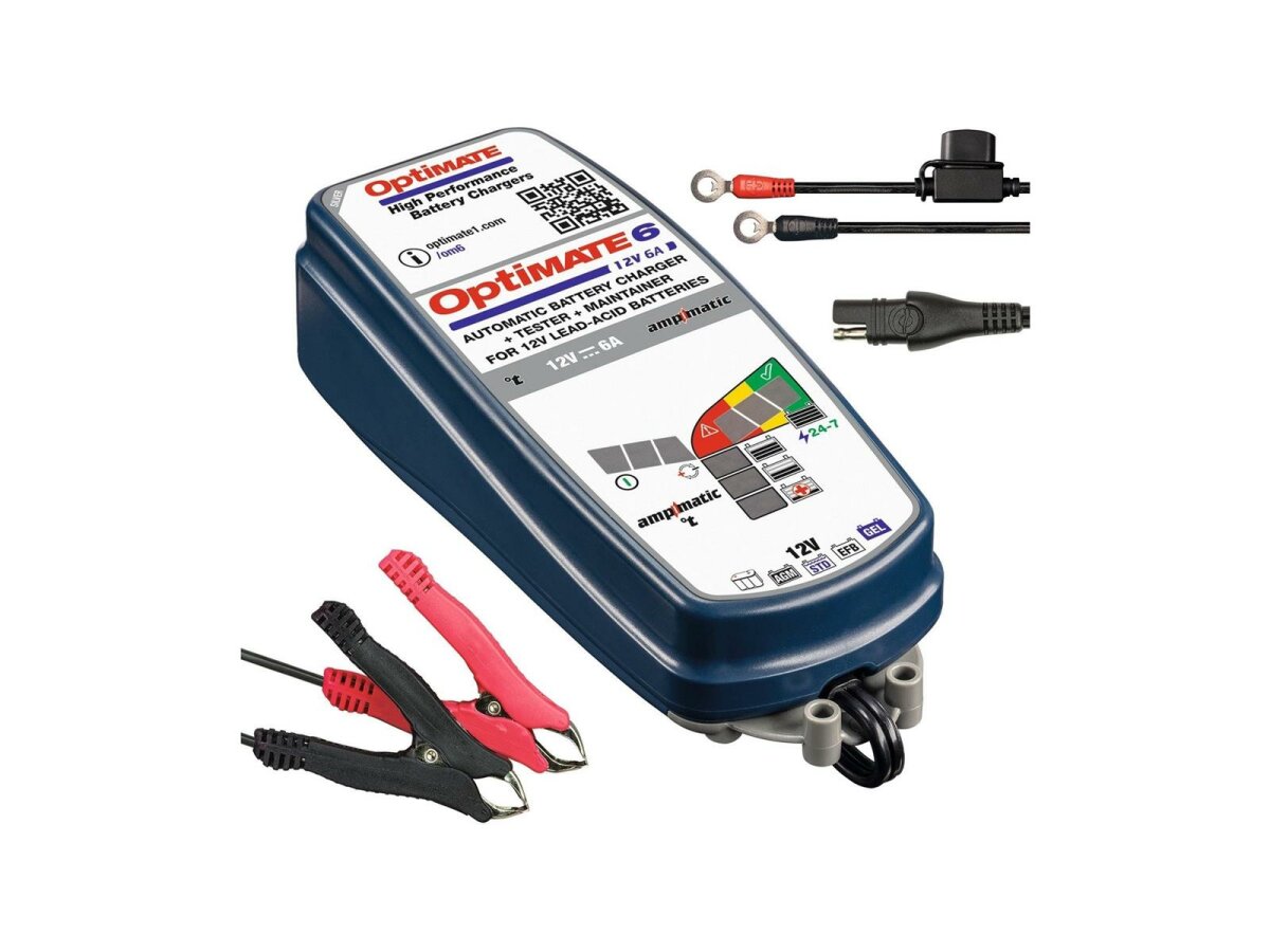TECMATE Batterieladegerät "OptiMATE 6 Ampmatic 6A" Ladespannung 1 - z
