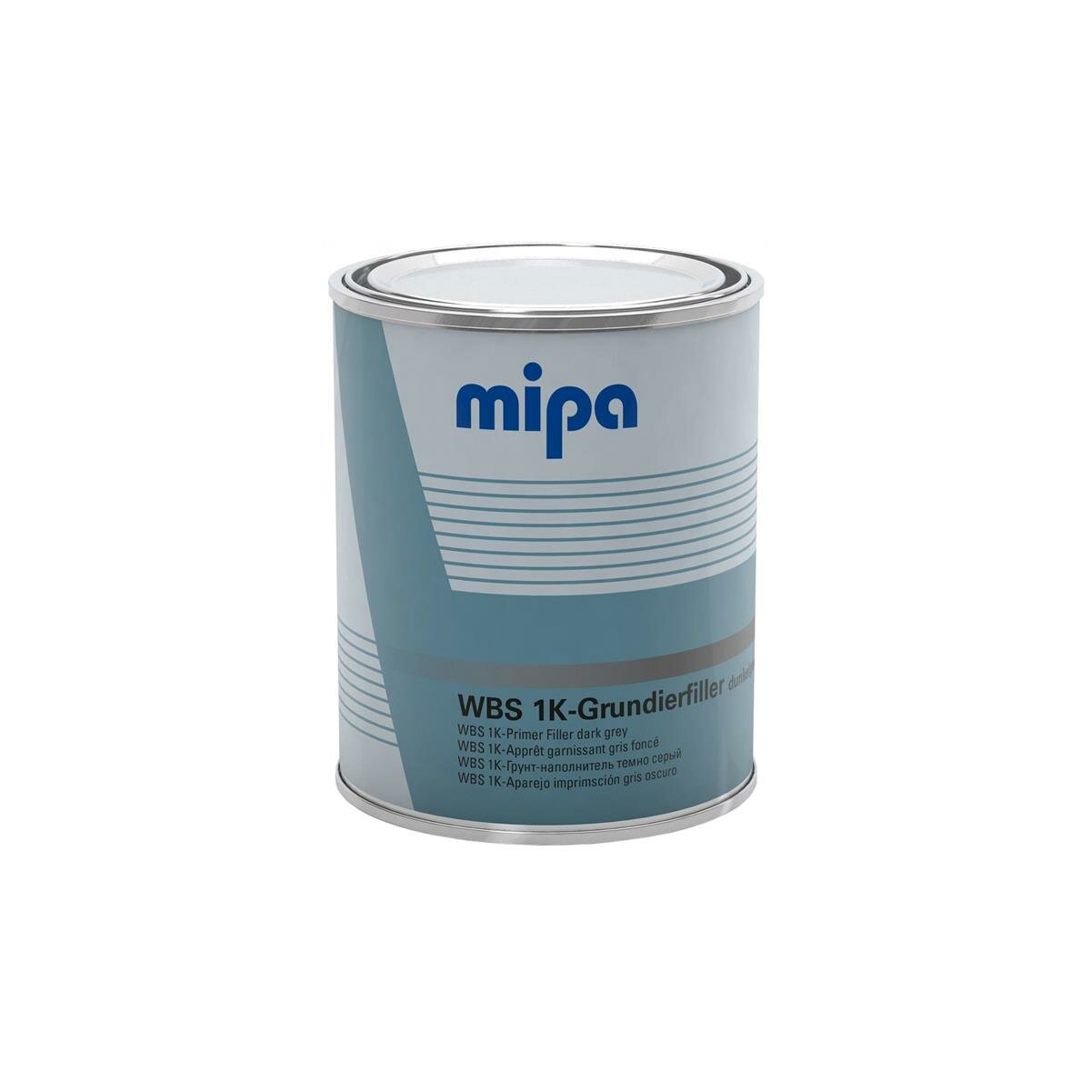 MIPA Grundierfiller "WBS 1K" Wasserverdü 1000 ml Dose, dunkelgrau - z