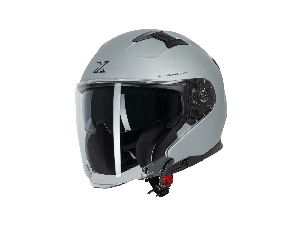 SPEC-X Jethelm "SX-22.03" STINGER JET In silber matt, Gr. 57 / 58 = M