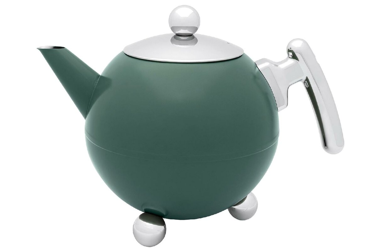 BREDEMEIJER Teekanne Bella Ronde Emerald Green doppelwandig 1,2l - zu