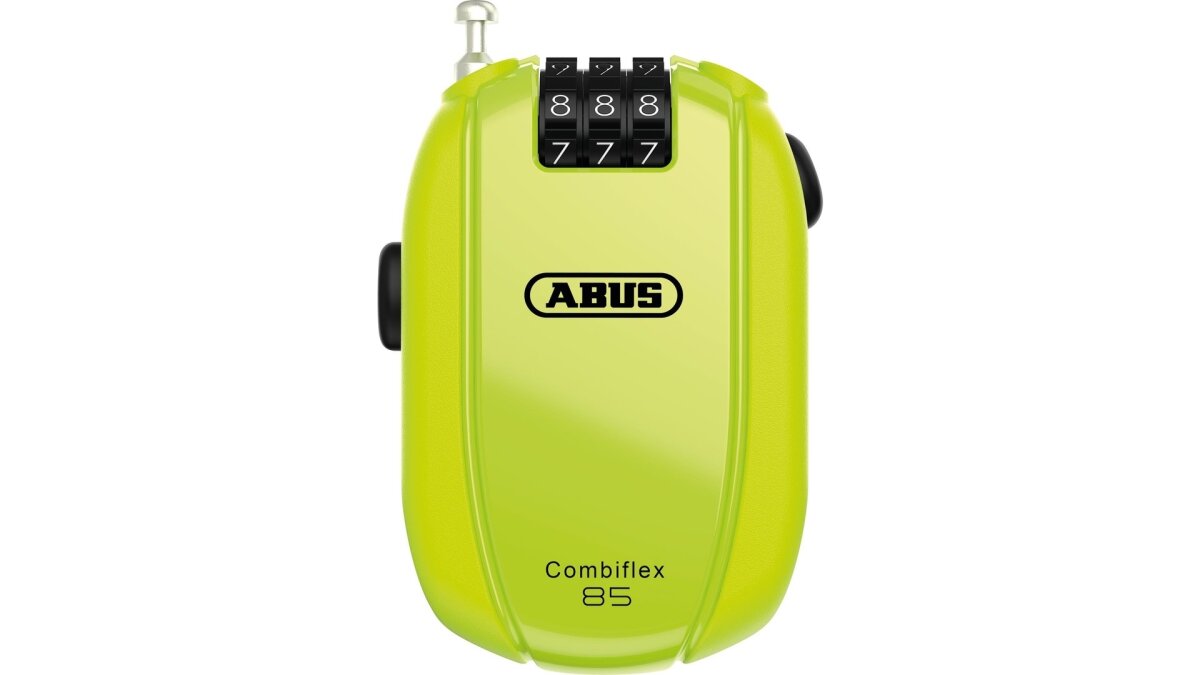 ABUS Kabelschloss "Combiflex™" Kom Break, neon, Kabellänge 85 cm - zu
