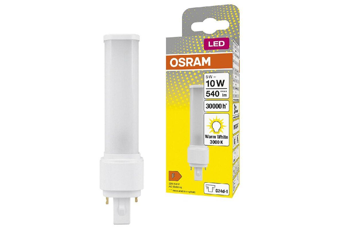 OSRAM DULUX LED D10 5W G24D-1 3000K - zumoo